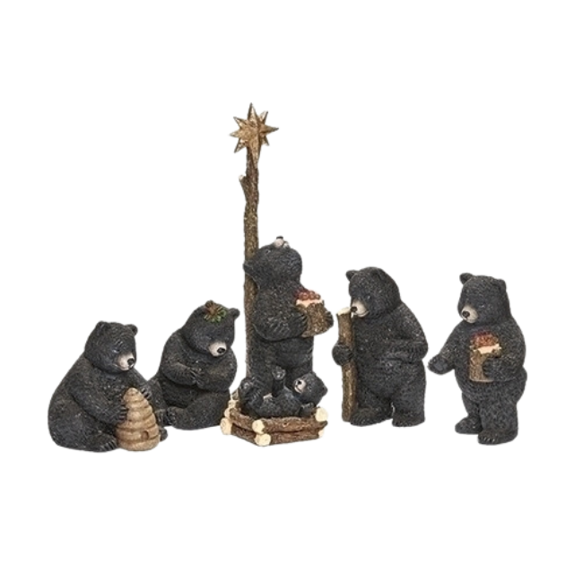 Bear Pageant Nativity Set of 6 – The Christmas Shoppe