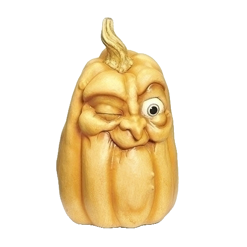 15"H Pumpkin With Old Man Face – The Christmas Shoppe