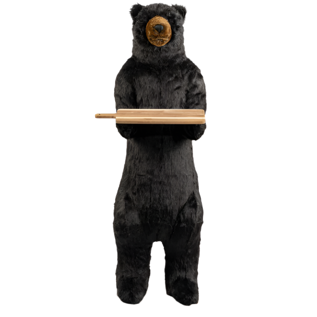 Butler Bear 58" Black No Teeth – The Christmas Shoppe